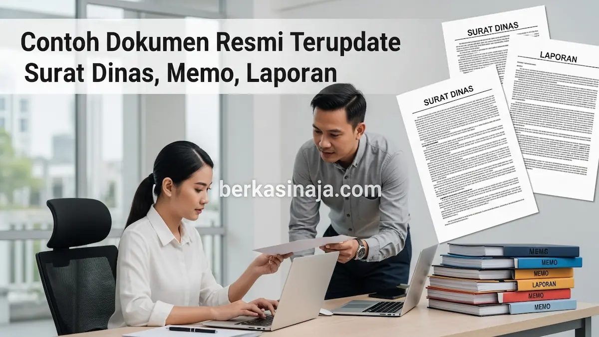 Contoh Dokumen Resmi Terupdate Surat Dinas, Memo, Laporan