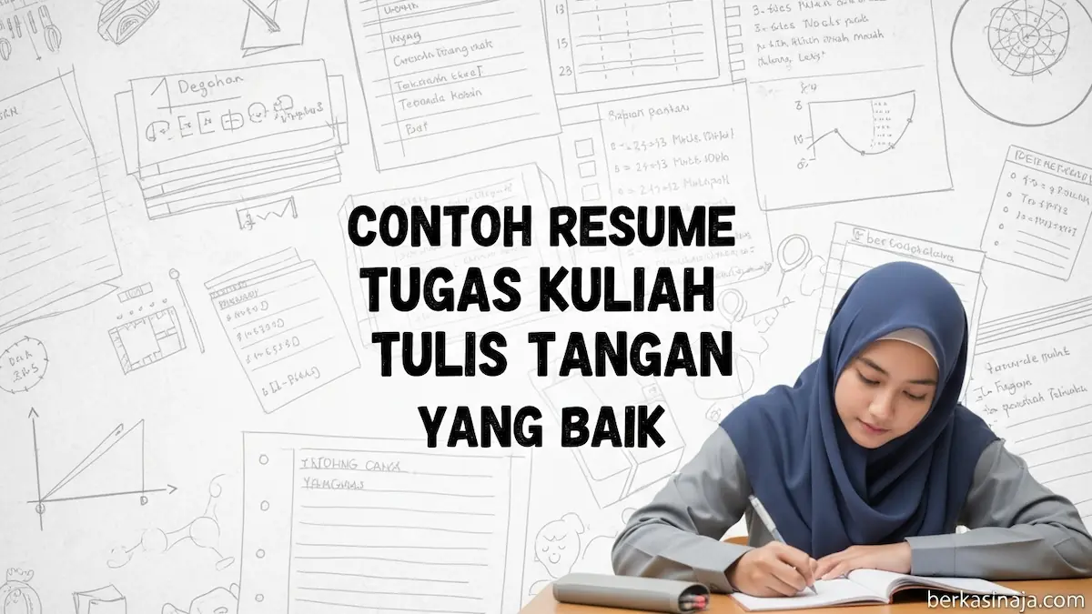 Contoh Resume Tugas Kuliah Tulis Tangan yang Baik