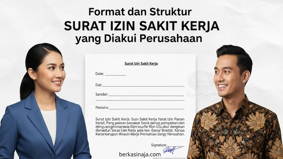 Format Surat Izin Sakit Kerja yang Diakui Perusahaan