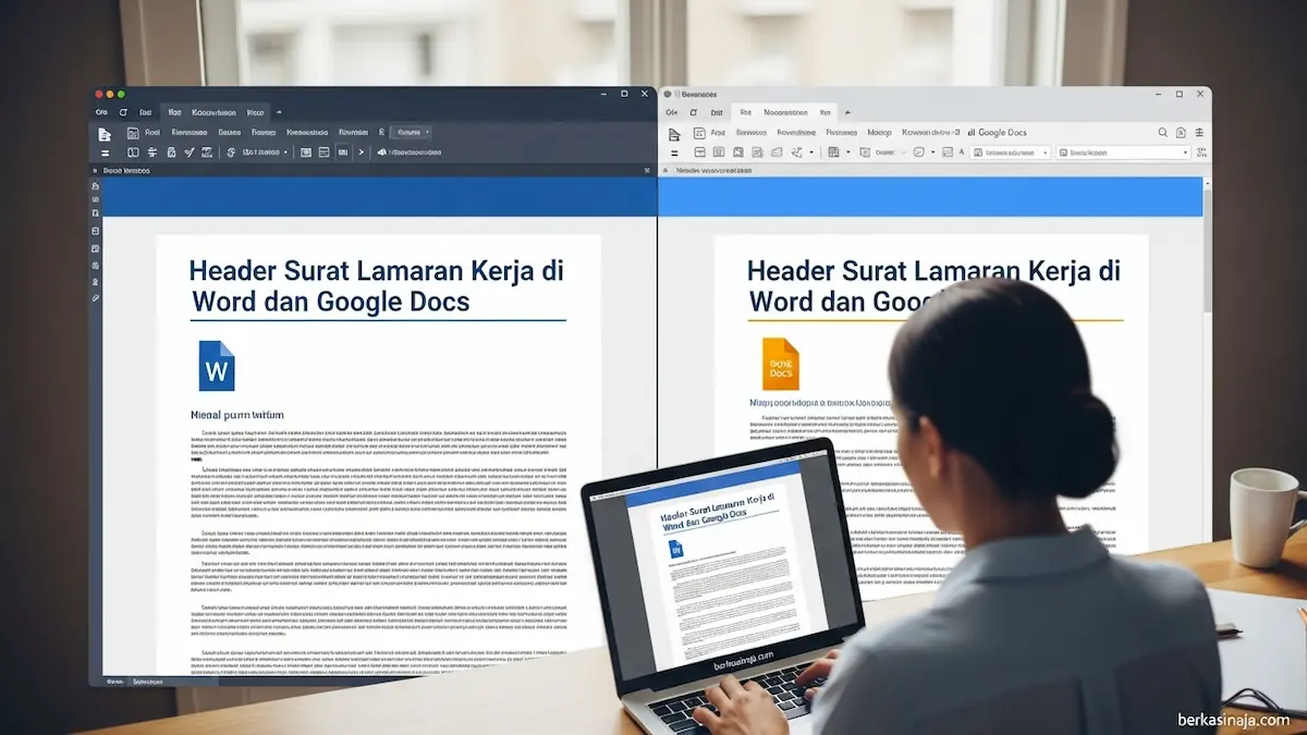 Header Surat Lamaran Kerja di Word dan Google Docs