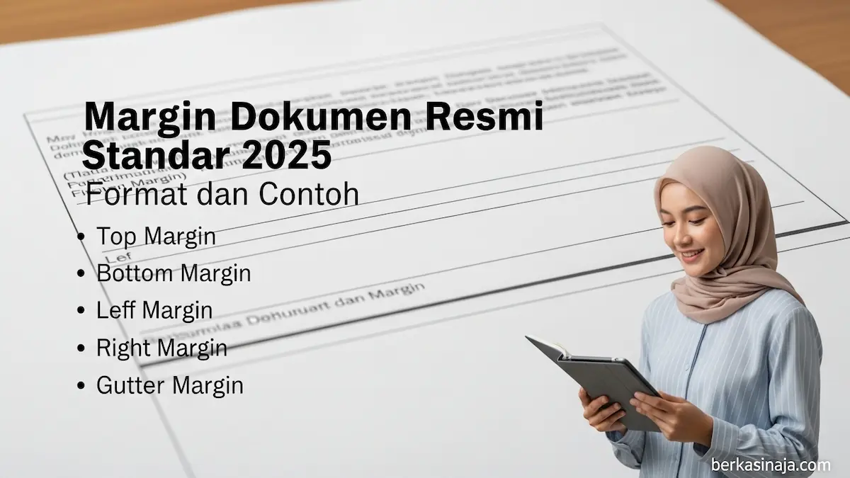 Margin Dokumen Resmi Standar 2025: Format dan Contoh