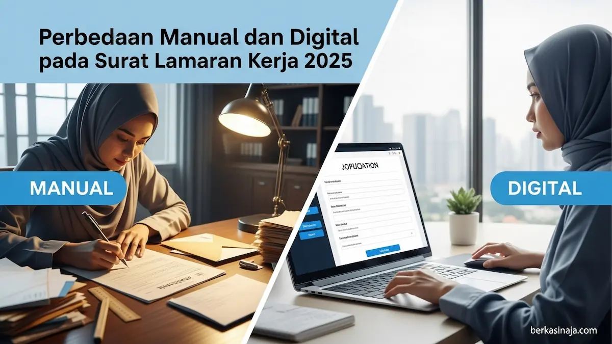 Perbedaan Manual dan Digital pada Surat Lamaran Kerja 2025