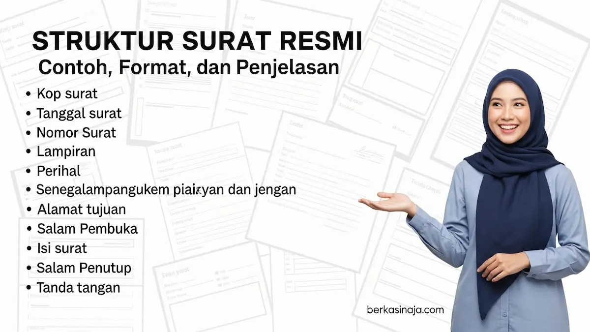 Struktur Surat Resmi: Contoh, Format, dan Penjelasan