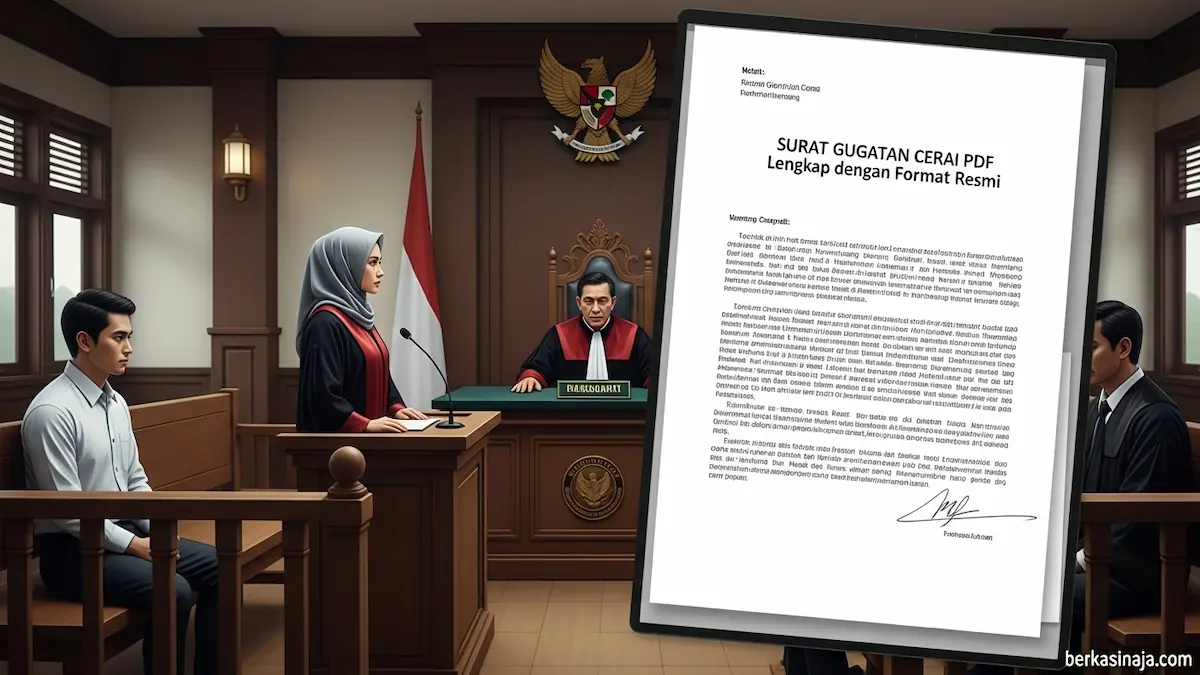 Surat Gugatan Cerai PDF Lengkap dengan Format Resmi