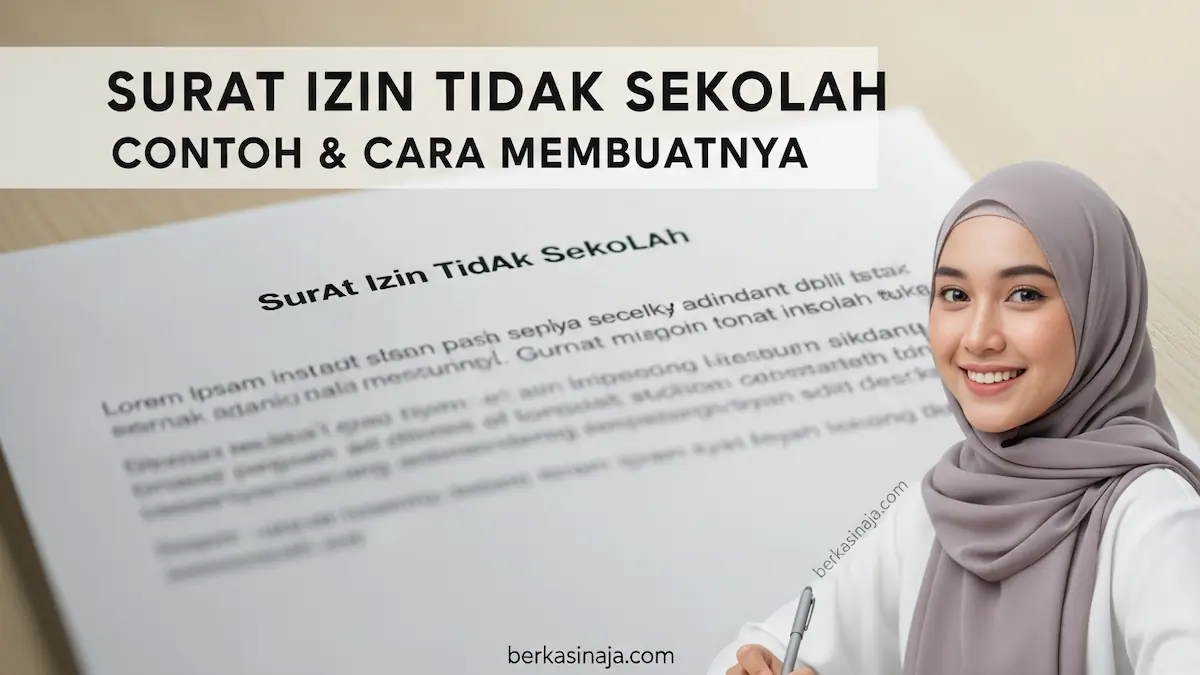 Surat Izin Tidak Sekolah: Contoh & Cara Membuatnya