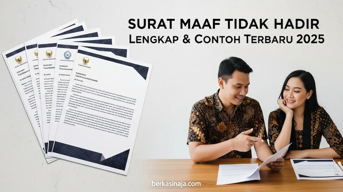 Surat Maaf Tidak Hadir: Lengkap & Contoh Terbaru 2025