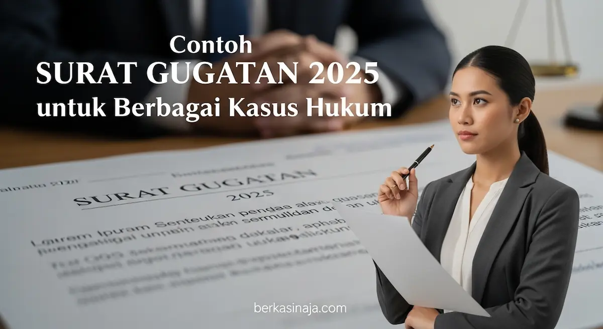 Contoh Surat Gugatan 2025 untuk Berbagai Kasus Hukum