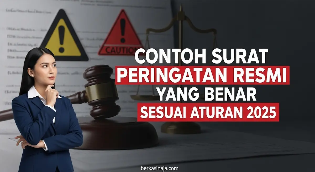 Contoh Surat Peringatan Resmi yang Benar Sesuai Aturan 2025