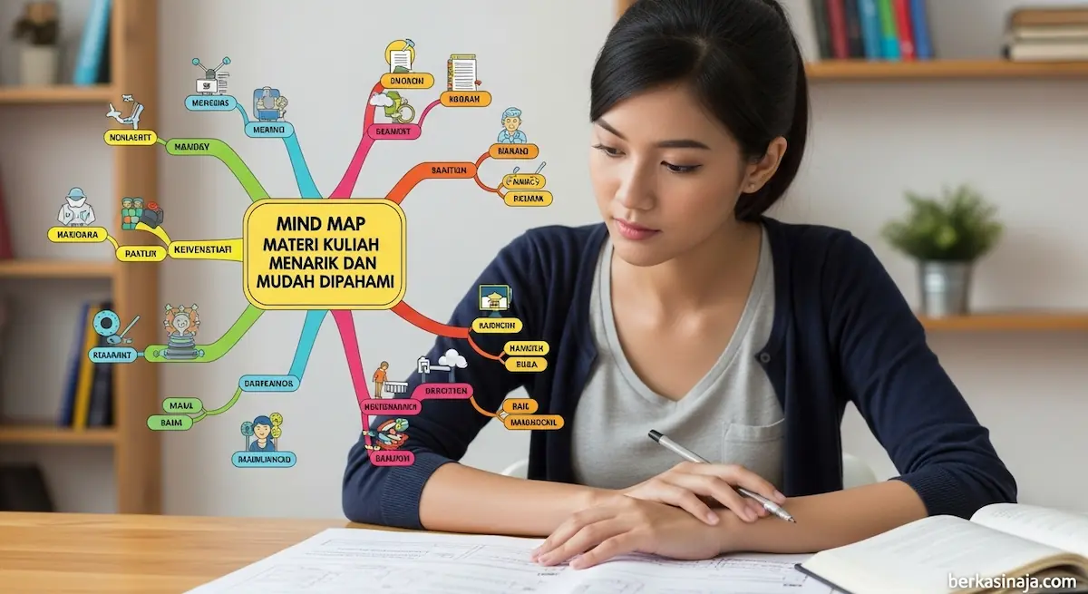 Mind Map Materi Kuliah Menarik dan Mudah Dipahami