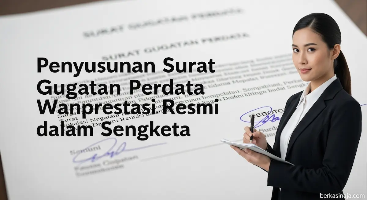 Surat Gugatan Perdata Wanprestasi Resmi dalam Sengketa