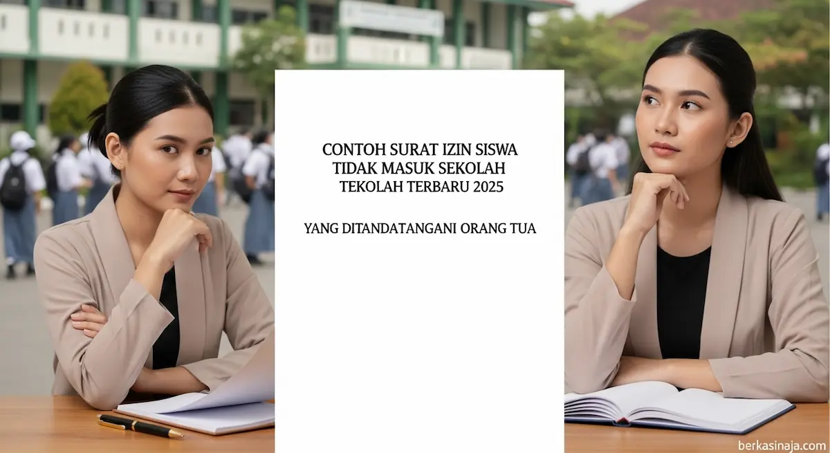 Surat Izin Siswa Terbaru 2025 yang Ditandatangani Orang Tua