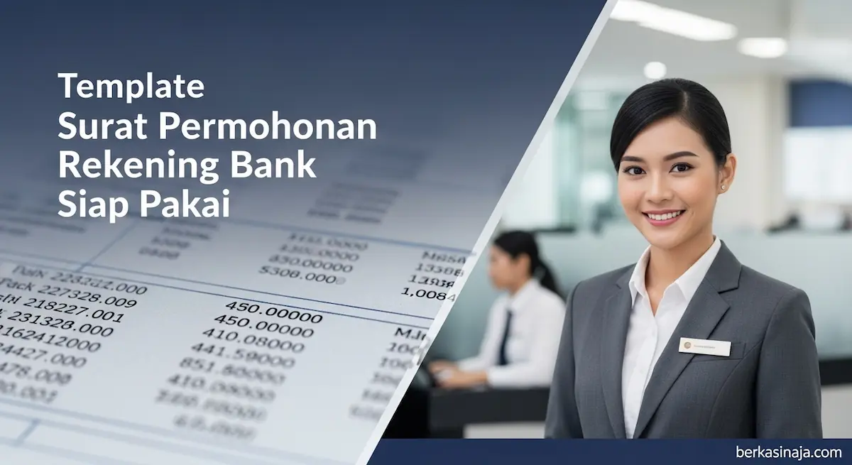 Template Surat Permohonan Rekening Bank Siap Pakai