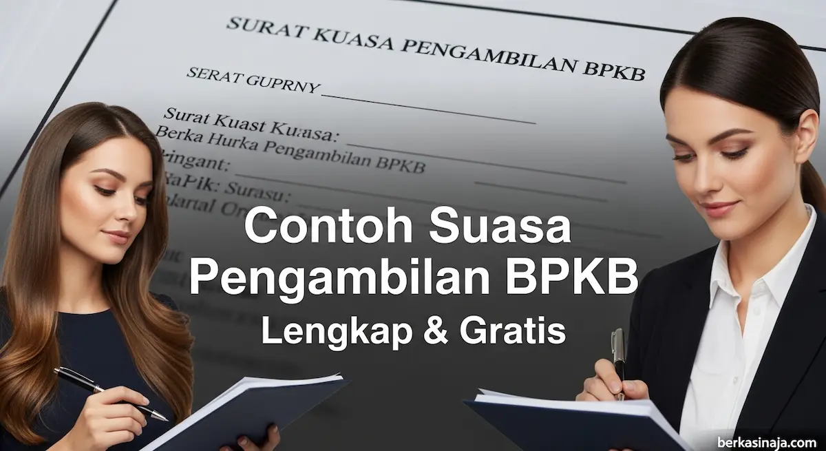 Contoh Surat Pengambilan BPKB Lengkap & Gratis