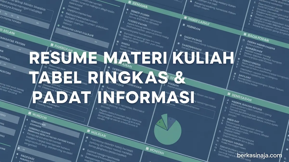 Resume Materi Kuliah Tabel: Ringkas & Padat Informasi