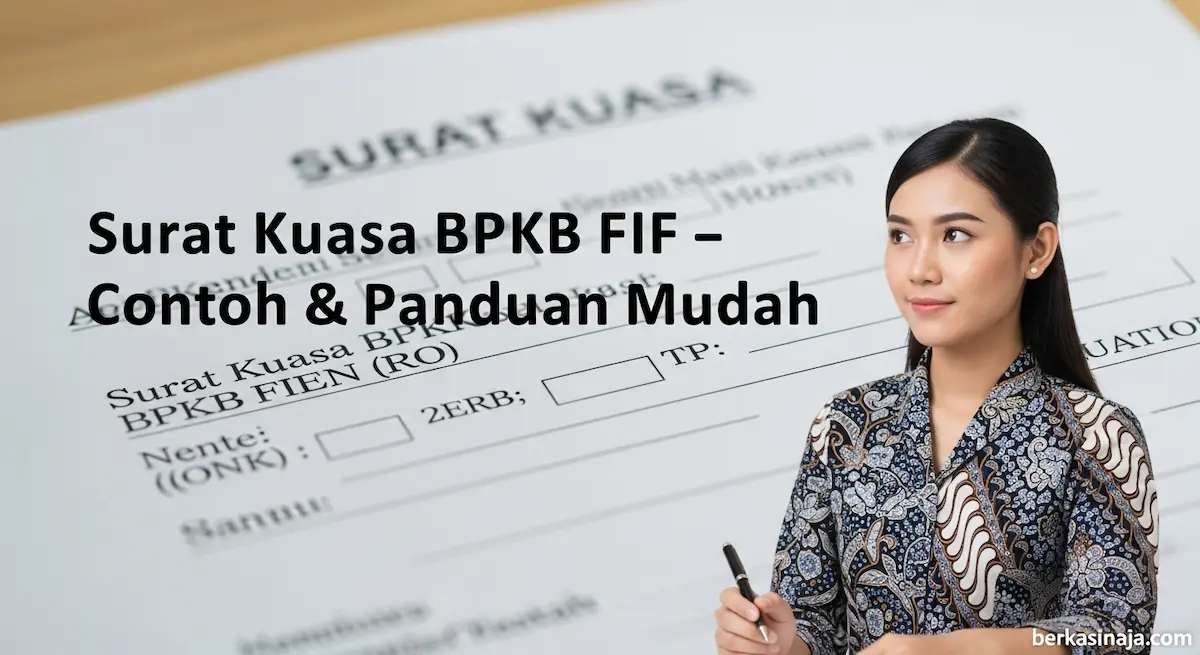 Surat Kuasa BPKB FIF – Contoh & Panduan Mudah