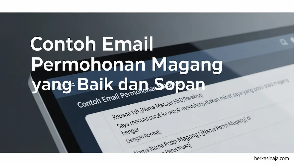 Contoh Email Permohonan Magang yang Baik dan Sopan