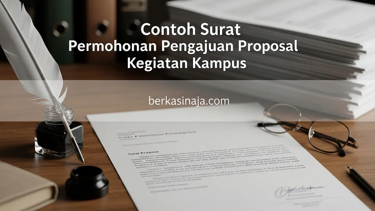 Contoh Surat Permohonan Pengajuan Proposal Kegiatan Kampus
