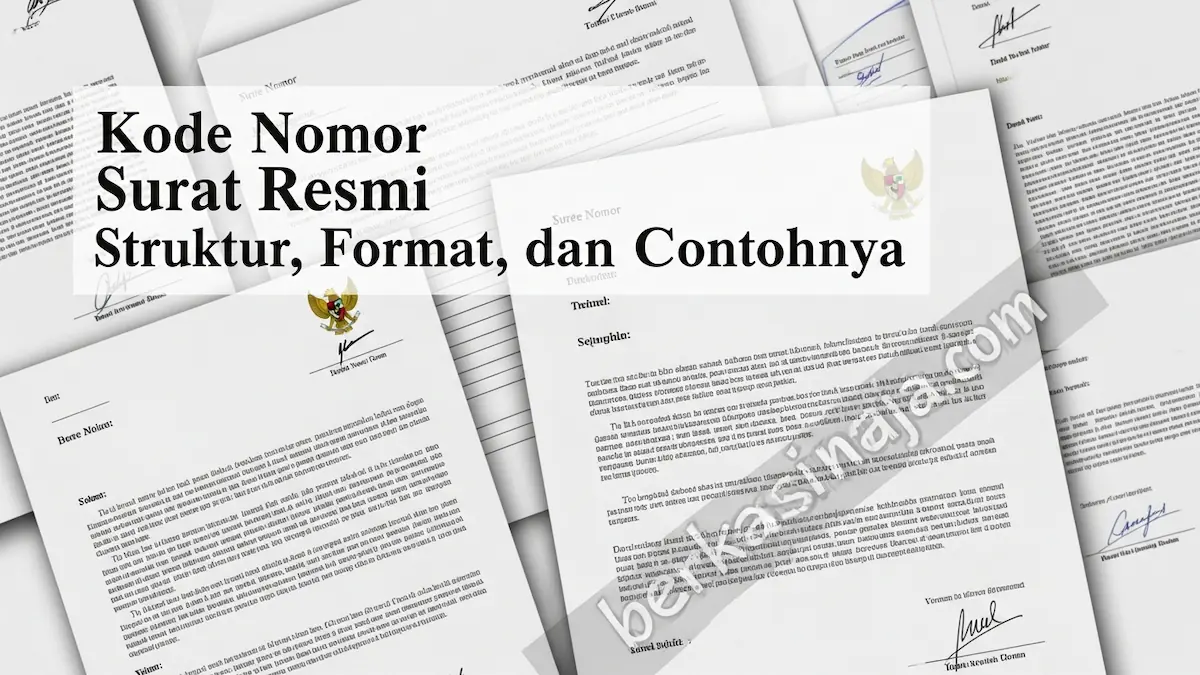 Kode Nomor Surat Resmi: Struktur, Format, dan Contohnya