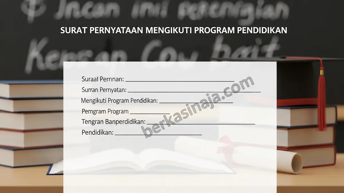 Surat Pernyataan Mengikuti Program Pendidikan