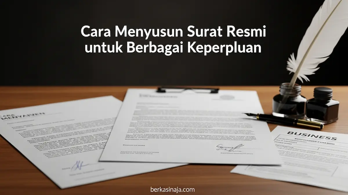 Cara Menyusun Surat Resmi untuk Berbagai Keperluan