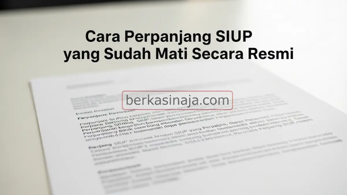 Cara Perpanjang SIUP yang Sudah Mati Secara Resmi