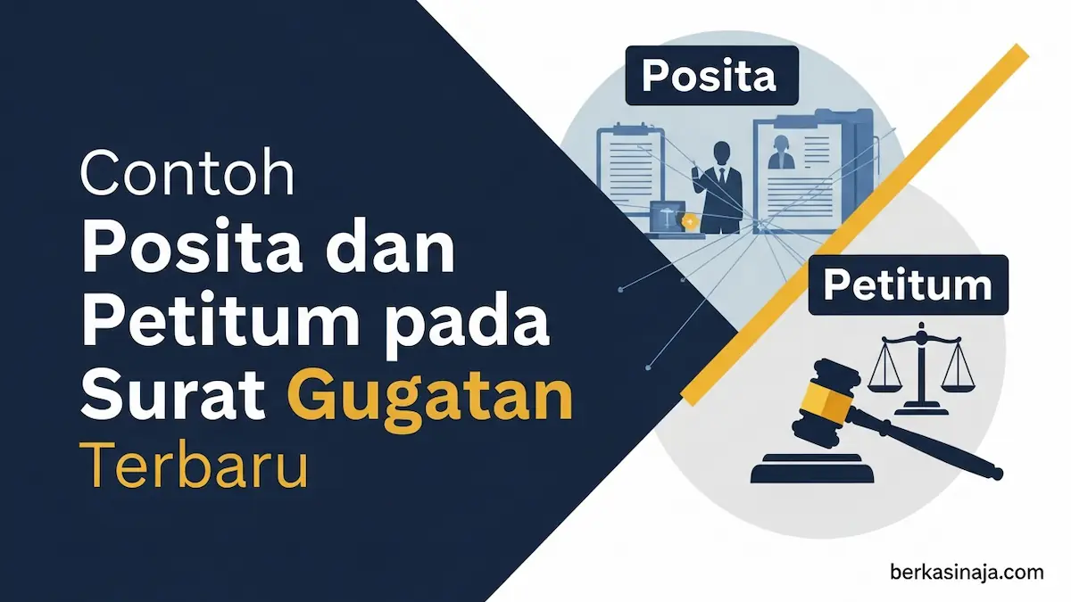 Contoh Posita dan Petitum pada Surat Gugatan Terbaru