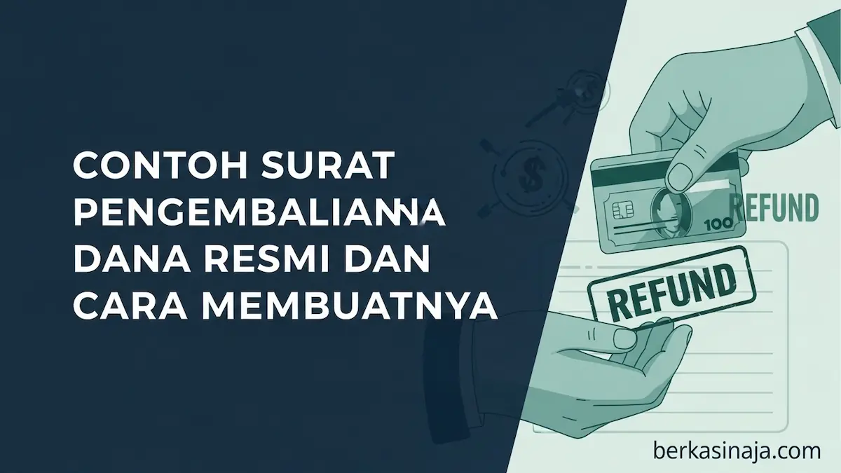 Contoh Surat Pengembalian Dana Resmi dan Cara Membuatnya