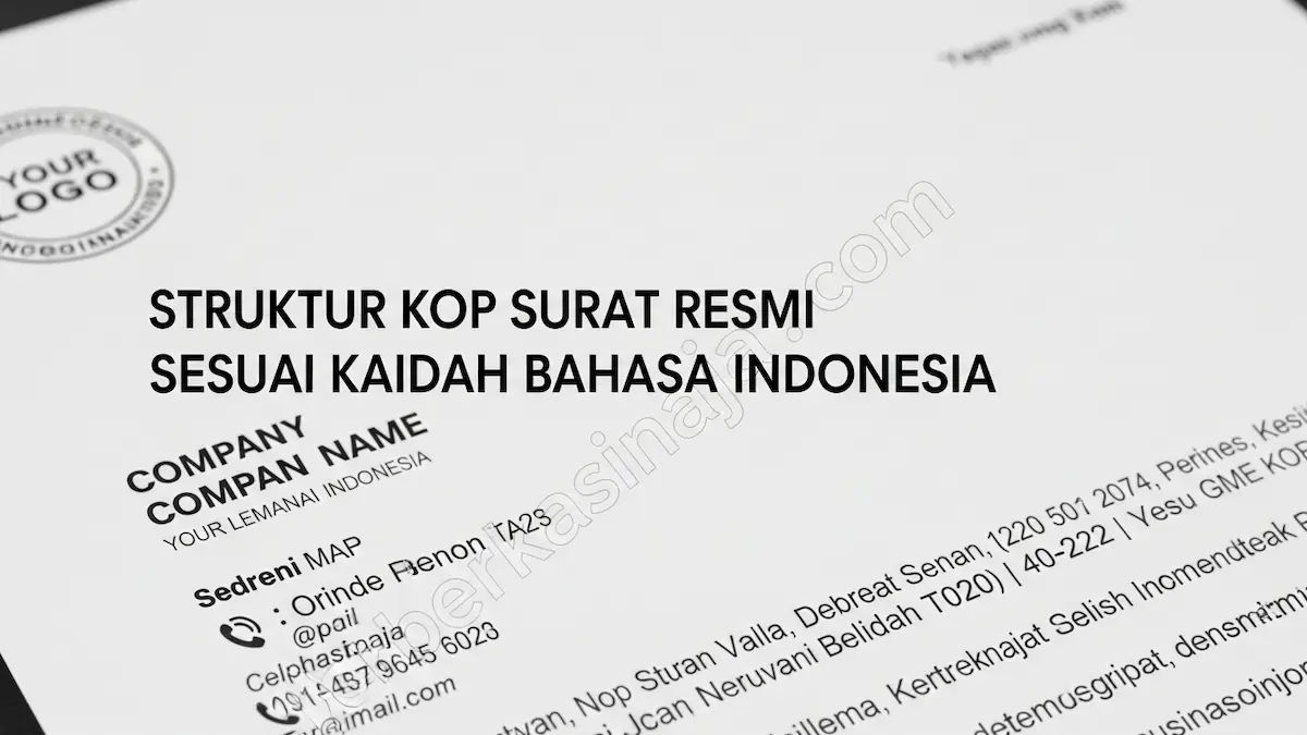 Struktur Kop Surat Resmi Sesuai Kaidah Bahasa Indonesia