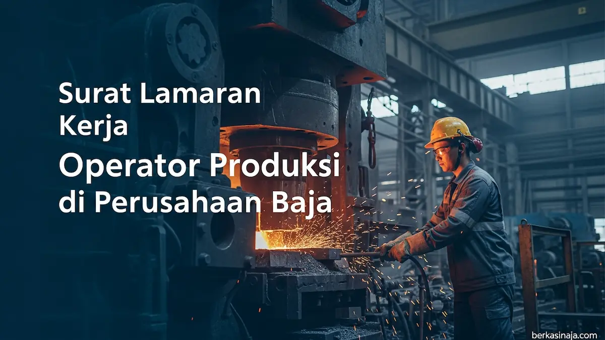 Lamaran Kerja Operator Produksi di Perusahaan Baja